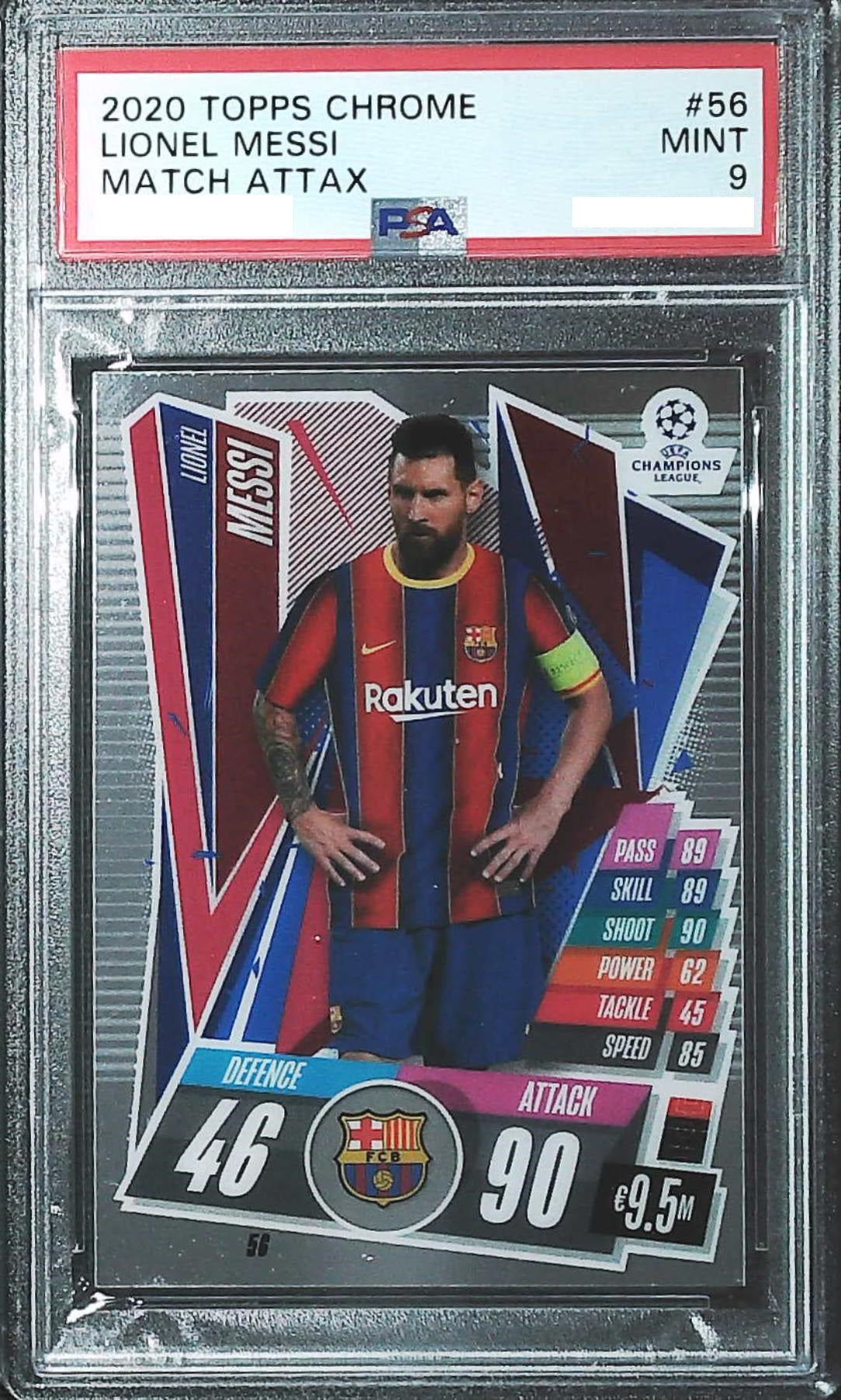 [PSA9] 2020 TOPPS CHROME 59 Match Attax Lionel Messi - 皇巢卡店 Beehive ...